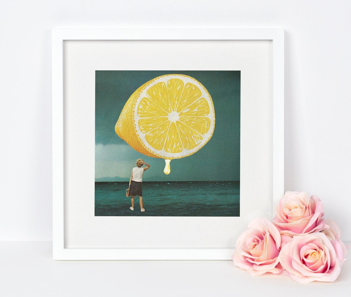 Lemon Print Lemons Art Prints Vintage Botanical Fruit Art - Etsy