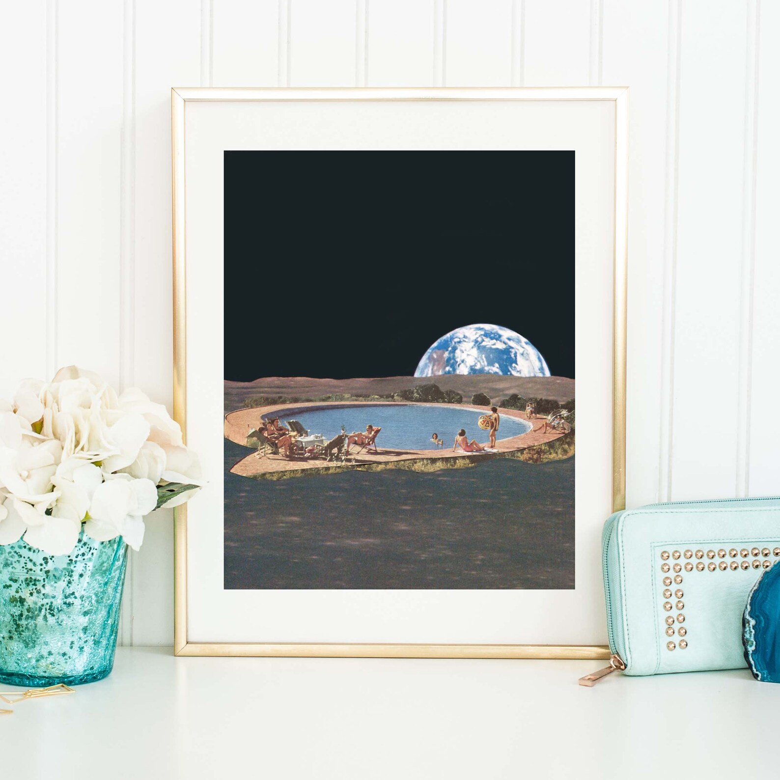 Retro Print Retro Poster Swimming Pool Print Summer Art | Etsy