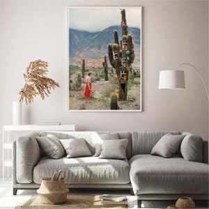 Large Wall Art, Oversize Print, Cactus Print, Botanical Art, Gift for ...