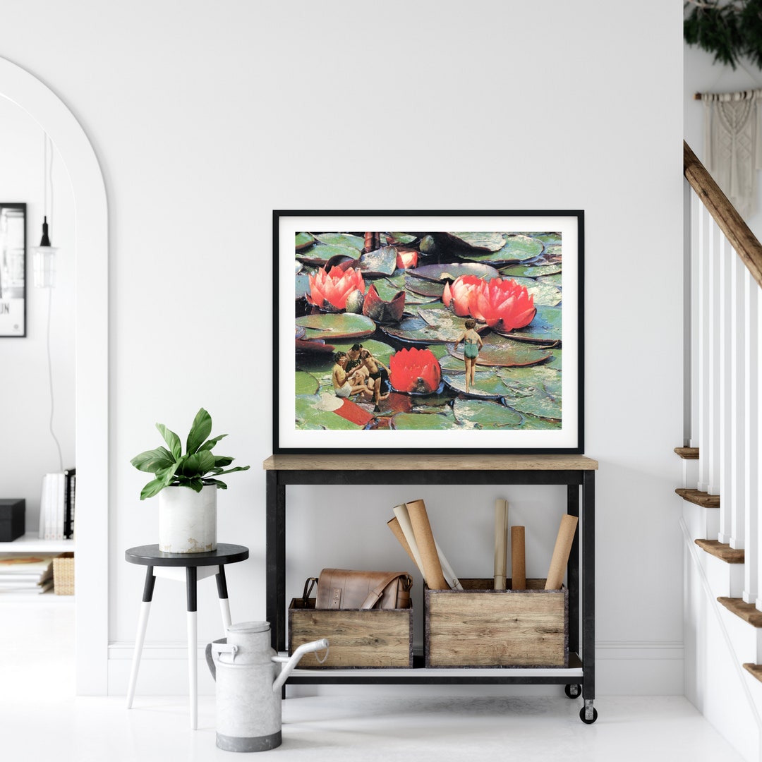 Extra Large Landscape Print, Large Wall Decor, Waterlilies, Pond Art - Etsy