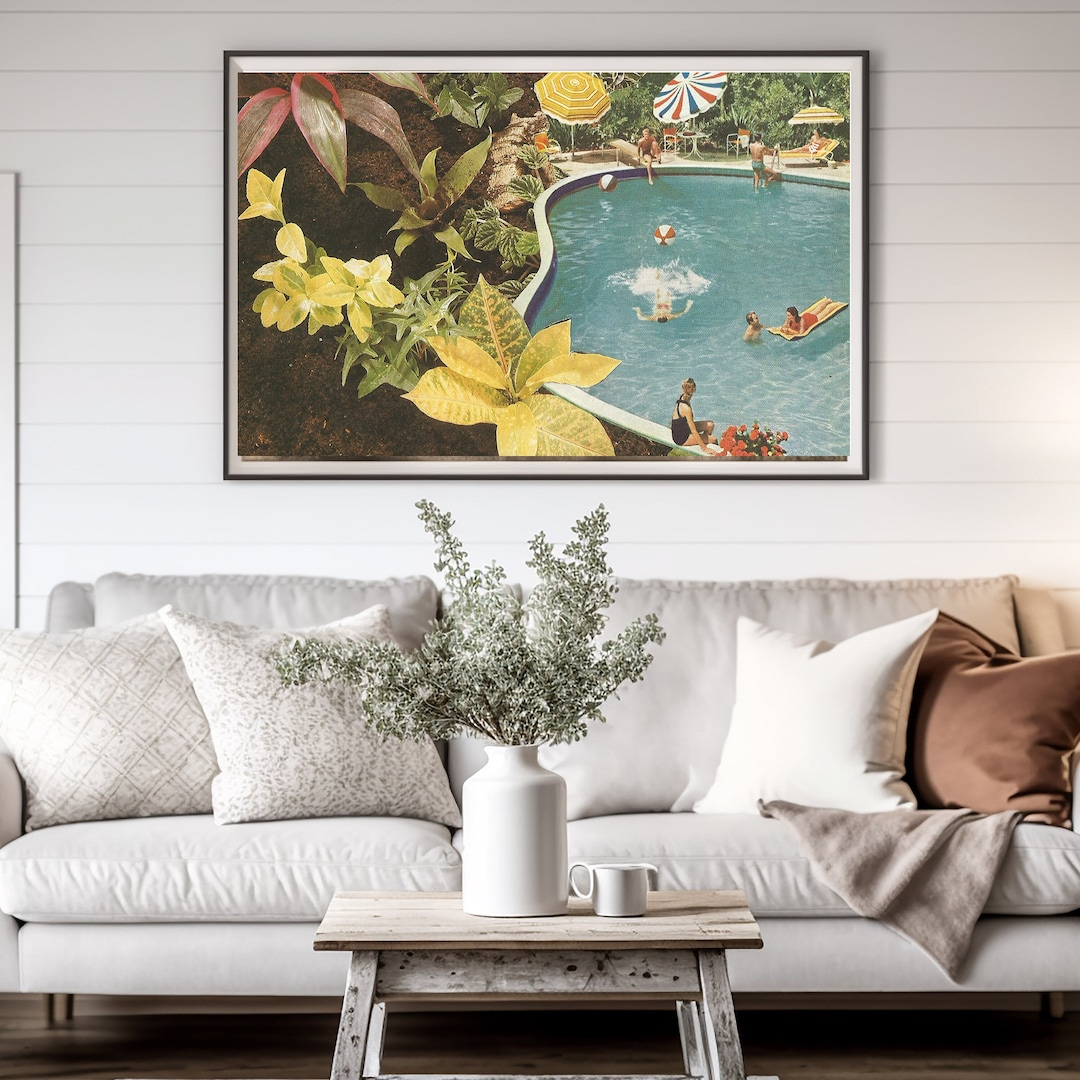 Large Art Print, Extra Large Prints, Wall Art Decor, Swimming Pool ...