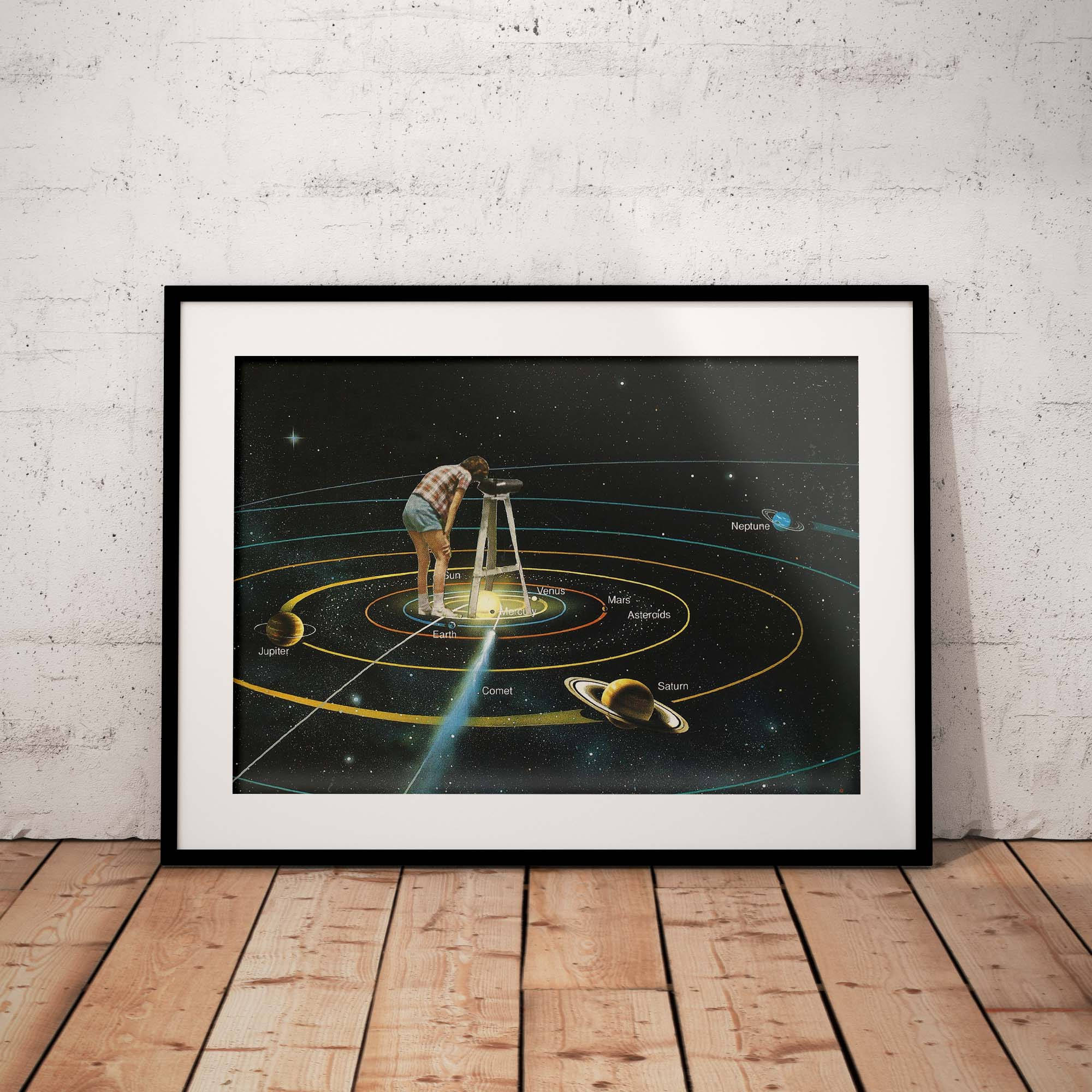 Solar System Print Solar System Poster Solar System Art | Etsy