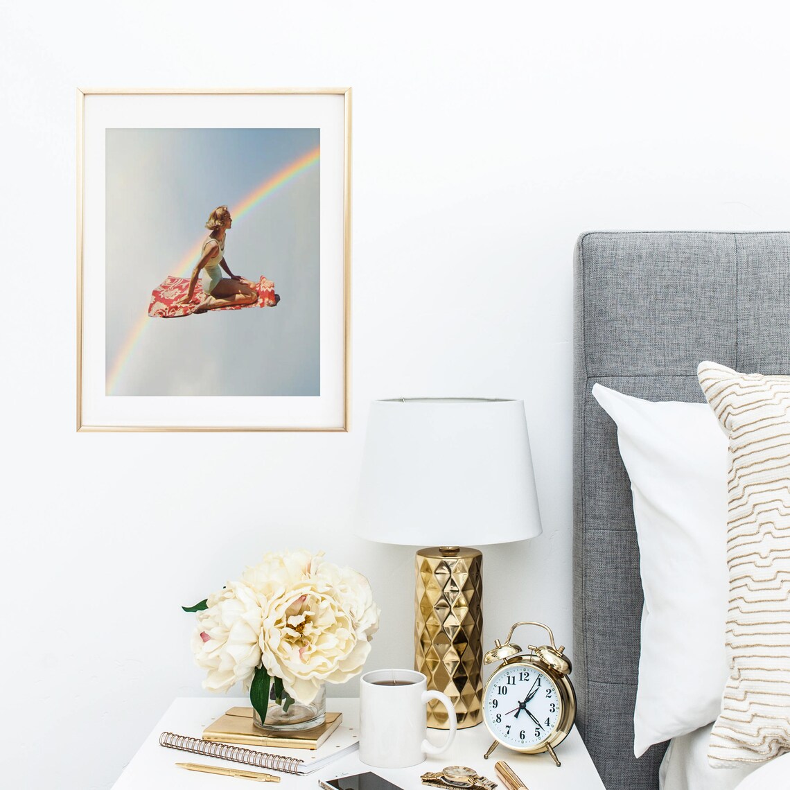 Rainbow Print Rainbow Pop Art Poster Retro Wall Art | Etsy