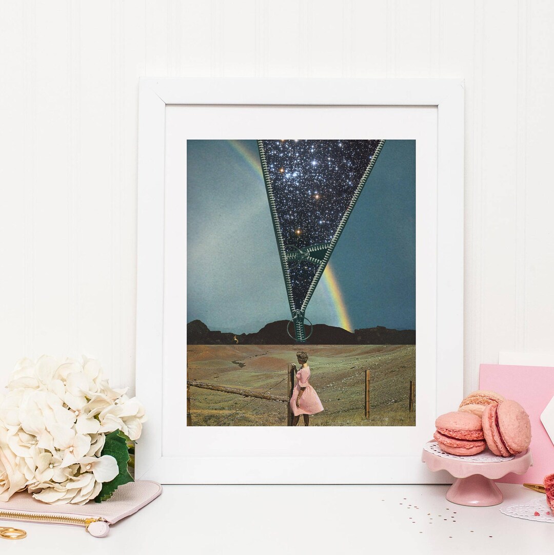 Universe Art, Space Art, Universe Print, Rainbow. Inspirational Prints ...