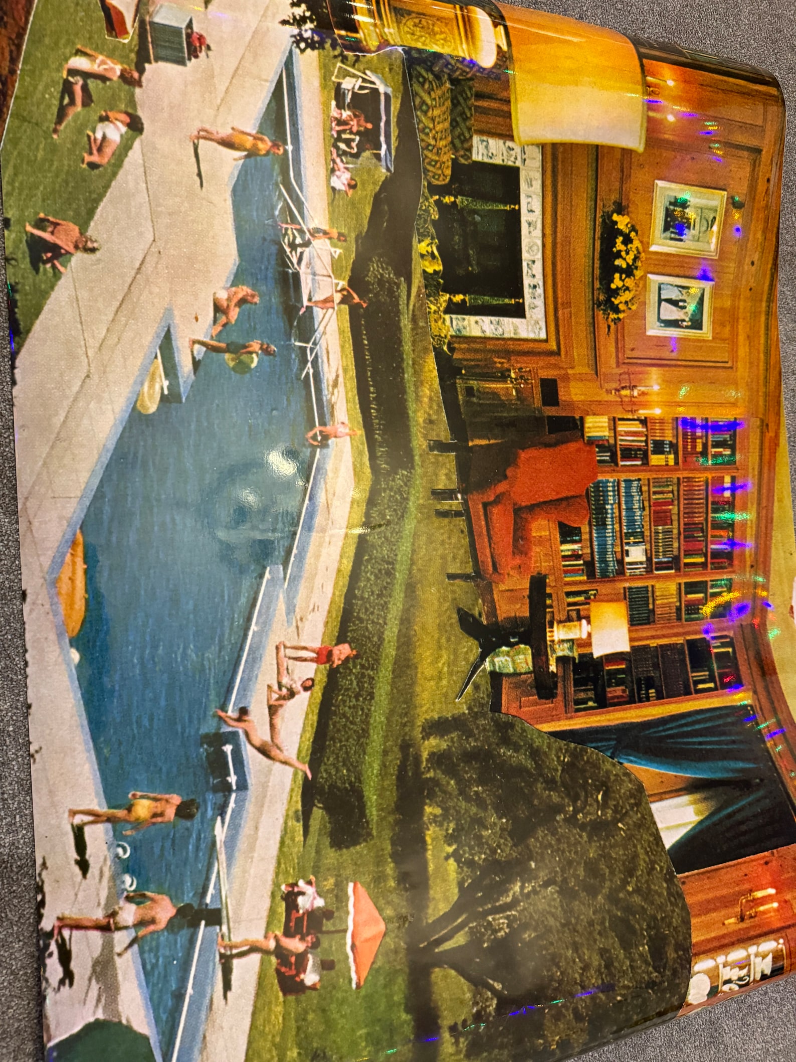 Swimming Pool Poster, Unique Modern Art, Interior Design, Tropical ...