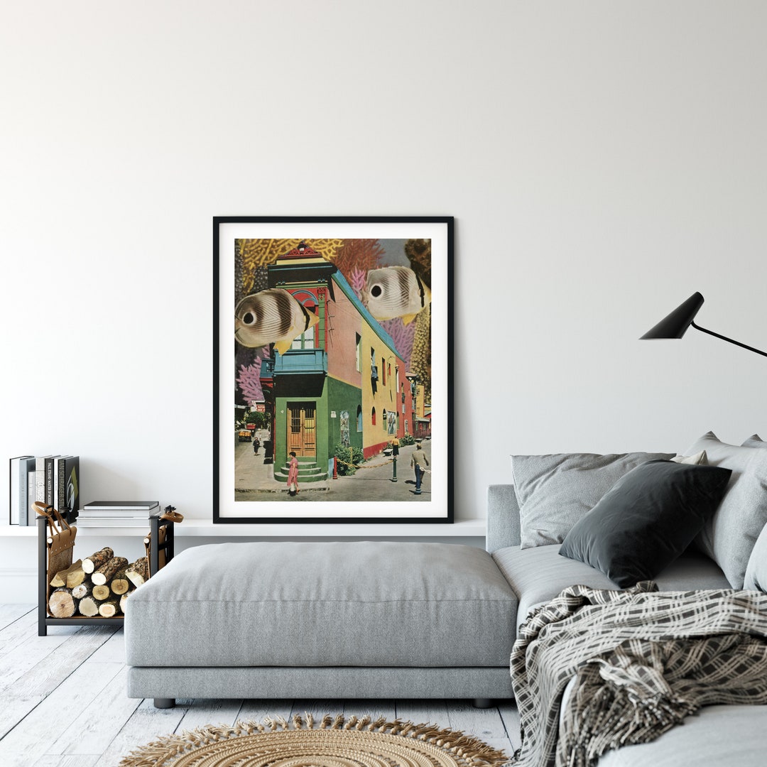 Coloruful Print, Pop Art Poster, Living Room Wall Art, Boho Print ...