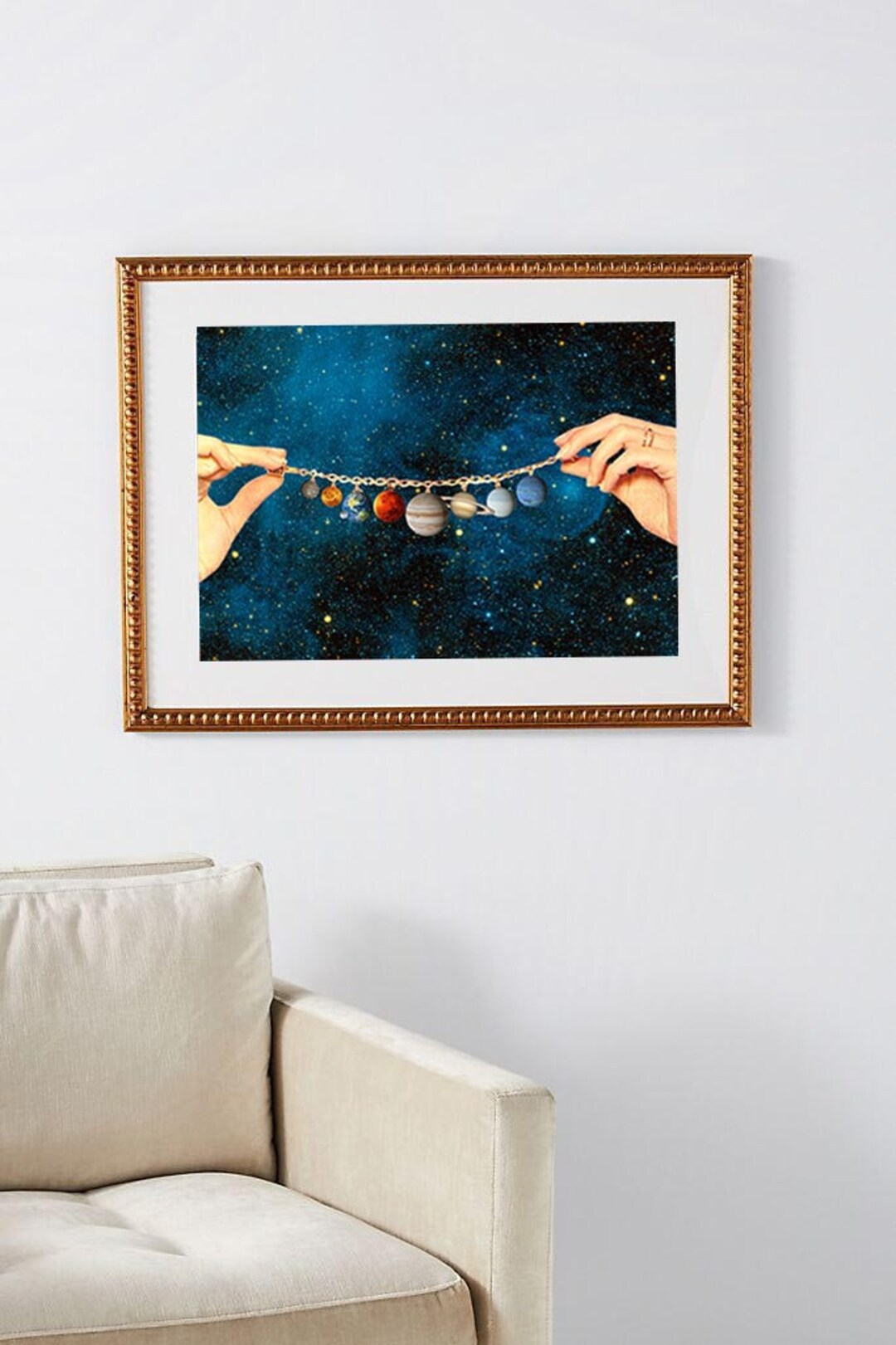 Solar System Print - Poster Art - Planet Poster - Surreal Art Universe ...