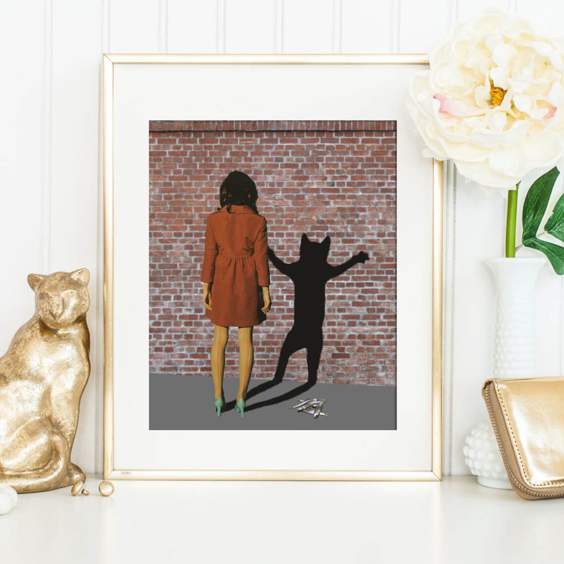 Cat Art Print Cat Lady Cat Art Illustration Black Cats - Etsy