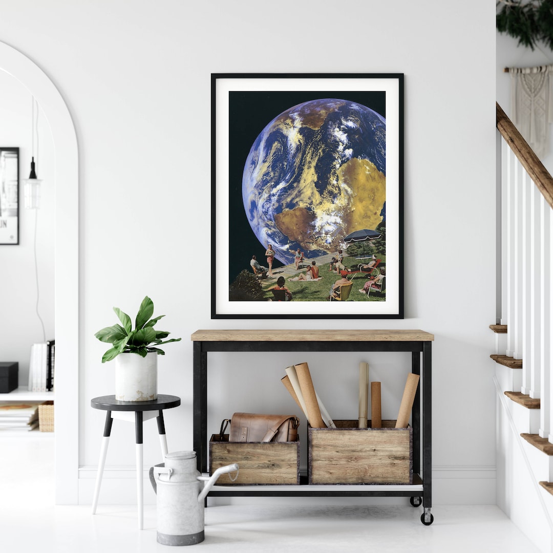 Extra Large Art Poster, Modern Univers Prints, Summer Wall Decor ...