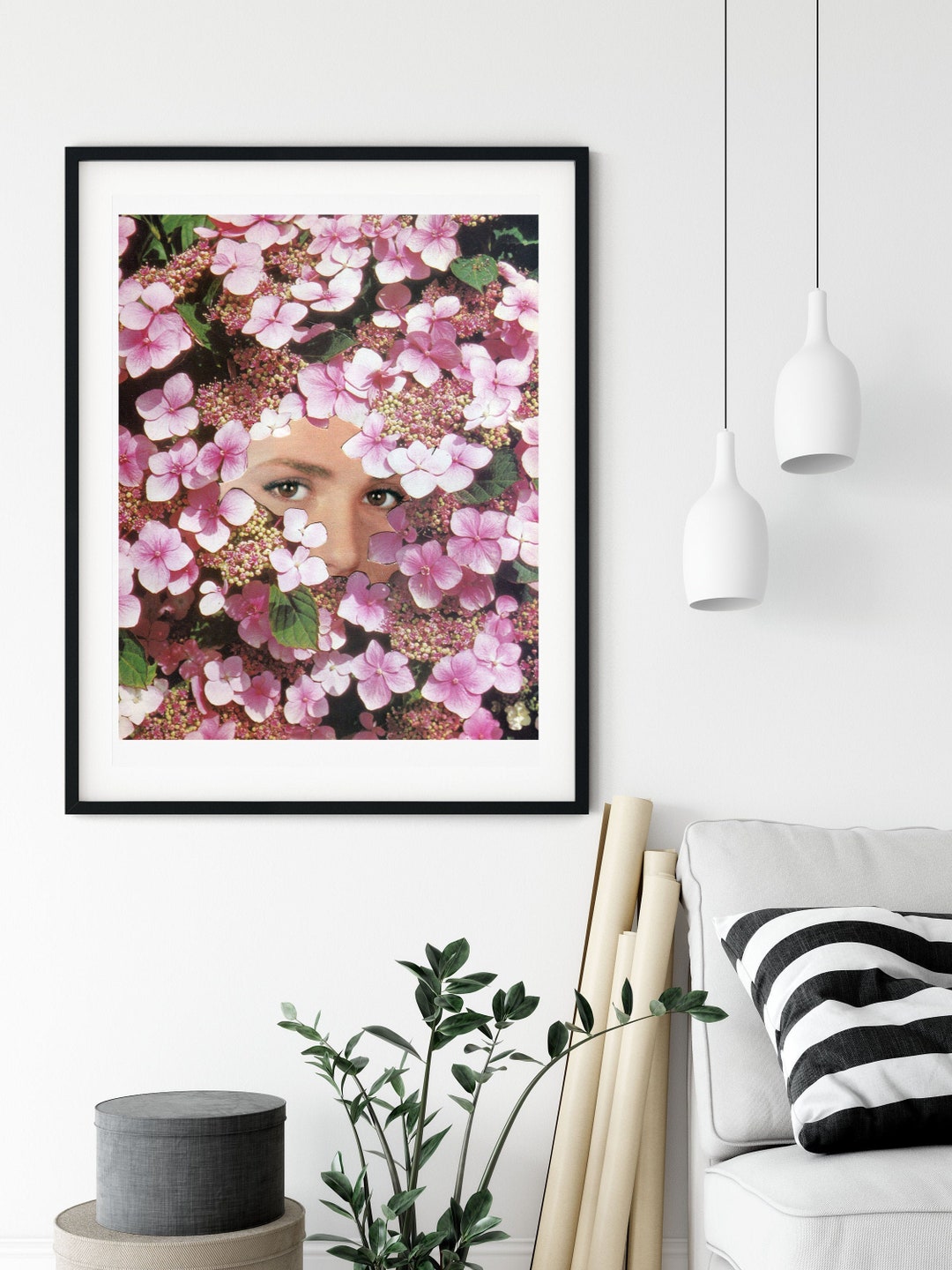 Pink Prints - Pink Poster - Pink Flower Art - Etsy
