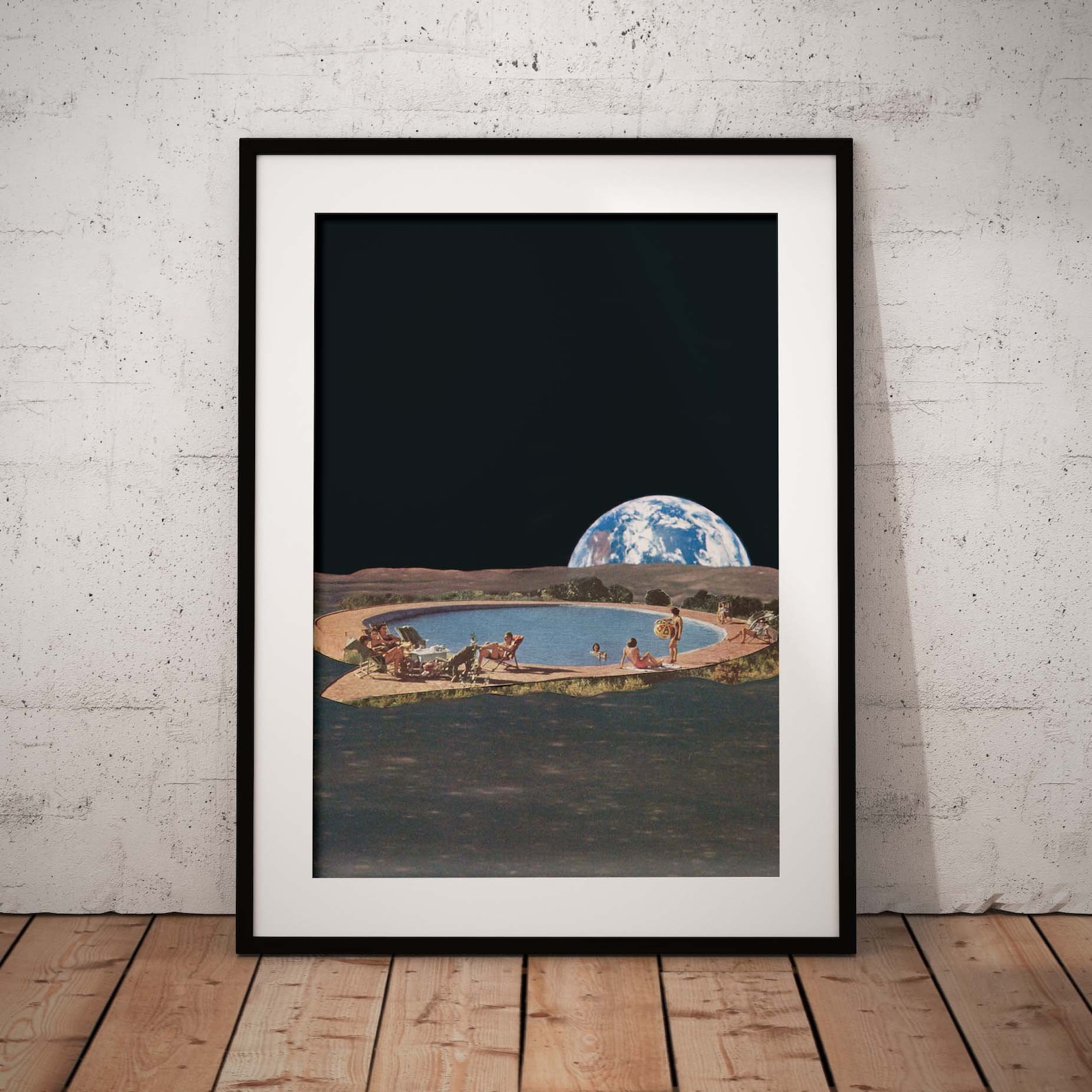 Retro Print, Retro Poster, Swimming Pool Print, Summer Art, Summer ...