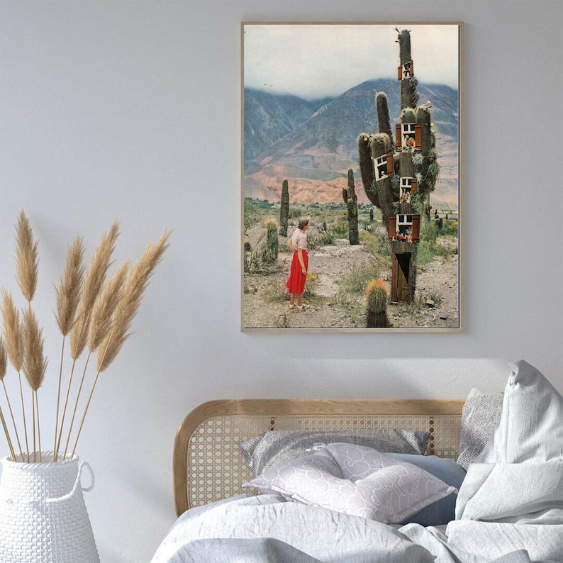 Large Wall Art, Oversize Print, Cactus Print, Botanical Art, Gift for ...