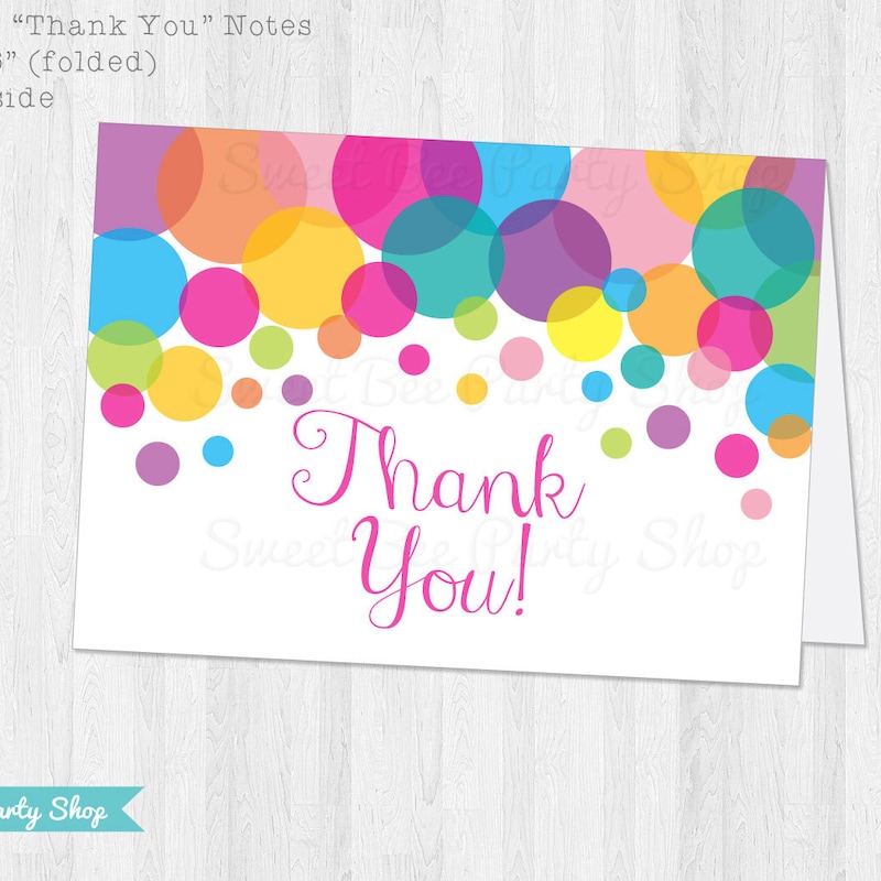 Polka Dot Thank You - Etsy