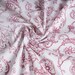 Sheer Printed Fabric Red Colour Victorian Swirl Pattern - Etsy