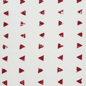 Red and White Printed Fabric Triangle Pattern 100% Cotton - Etsy
