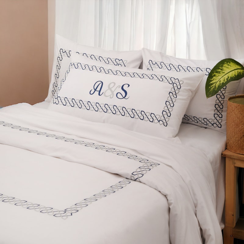 Monogram Bedding - Etsy