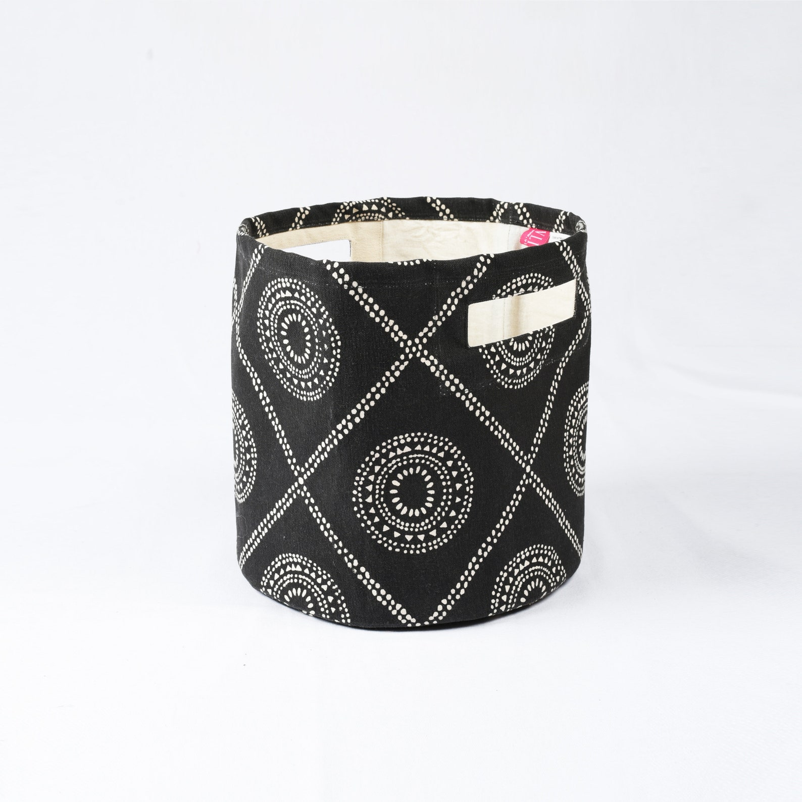 SMALL Storage Basket Cotton Canvas Fabric Hamong Print - Etsy