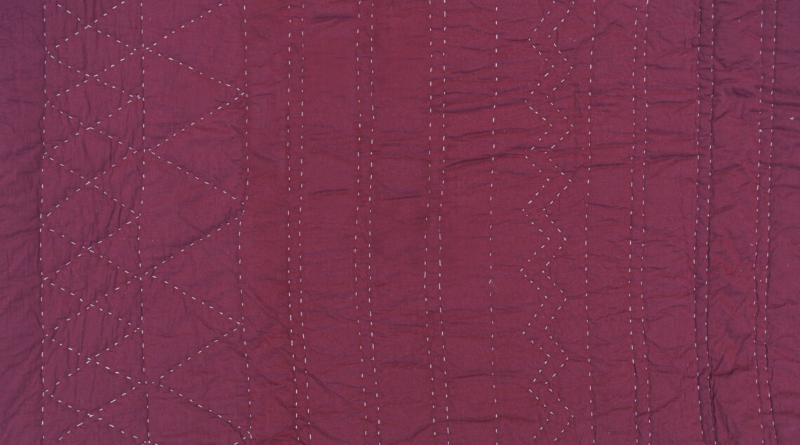 Maroon Quilt Aztec Pattern Navajo Style Burgundy Cotton | Etsy