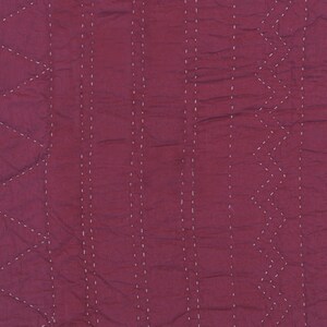 Maroon Quilt, Aztec Pattern, Navajo Style, Burgundy Cotton Kantha Quilt ...