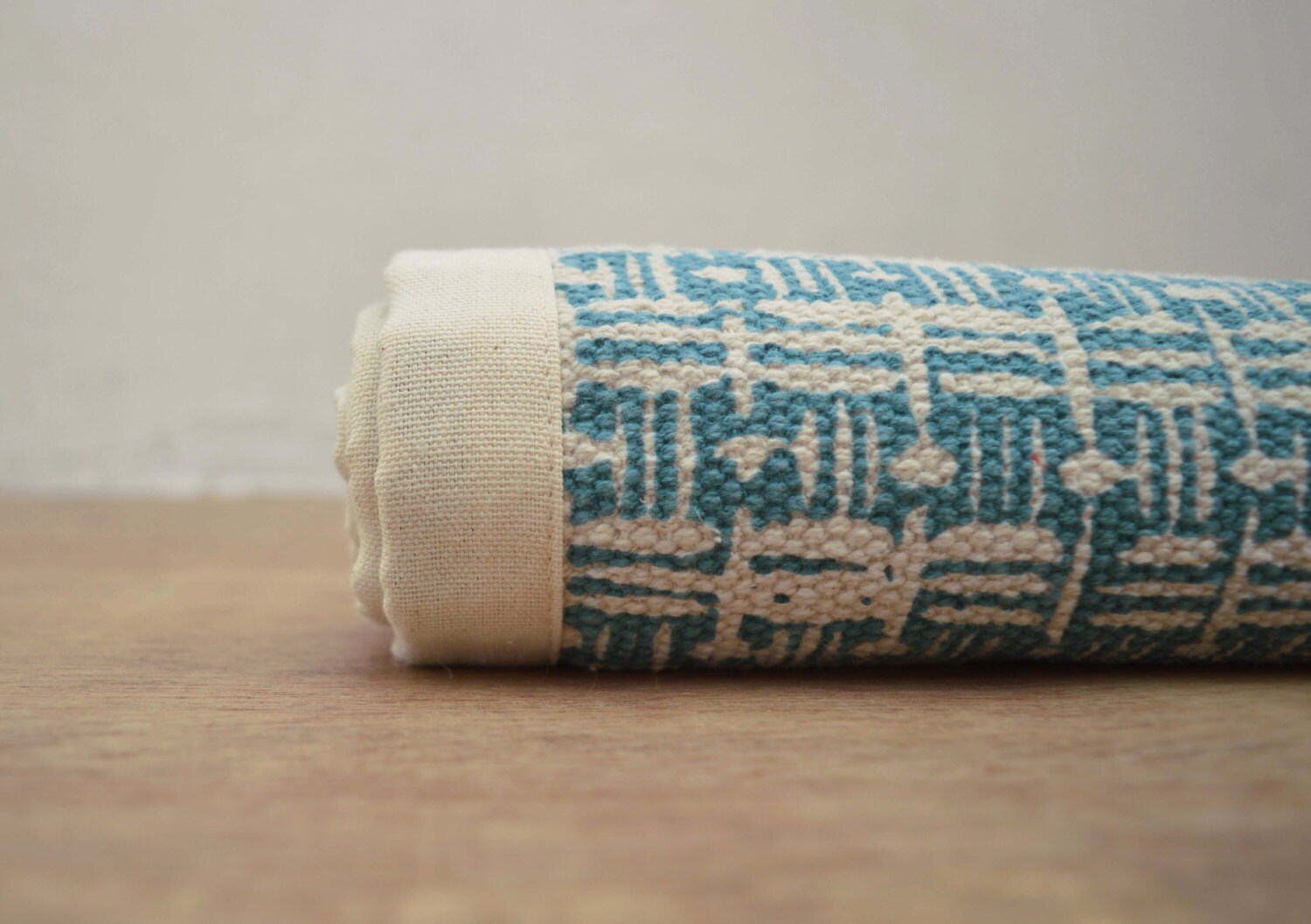 Printed cotton rug blue color texture print weave print | Etsy