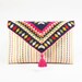 Tribal Pouch, Envelope Clutch, off White Colour Bag, Foldover Clutch ...