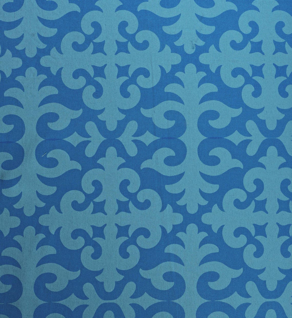 Turquoise Printed Fabric Shyrdak Pattern 100% Cotton Duck - Etsy