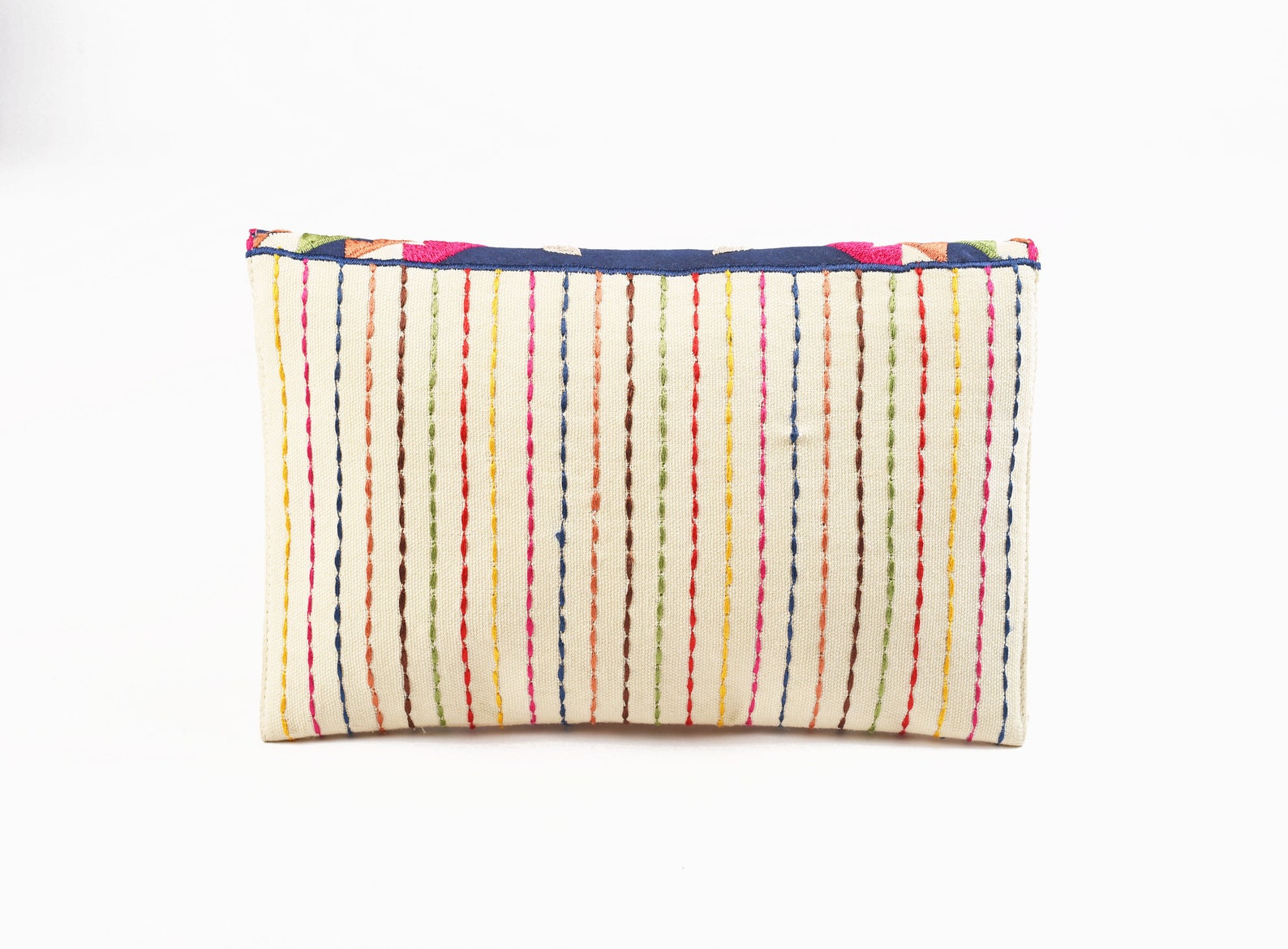 Tribal Pouch Envelope Clutch off White Colour Bag Foldover | Etsy