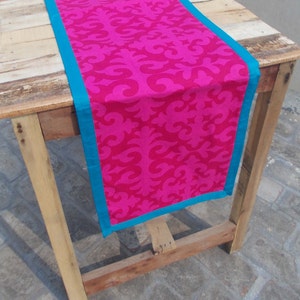 Bright Pink, Table Runner, Moroccan Runner, Bohemian Decor, Sizes ...