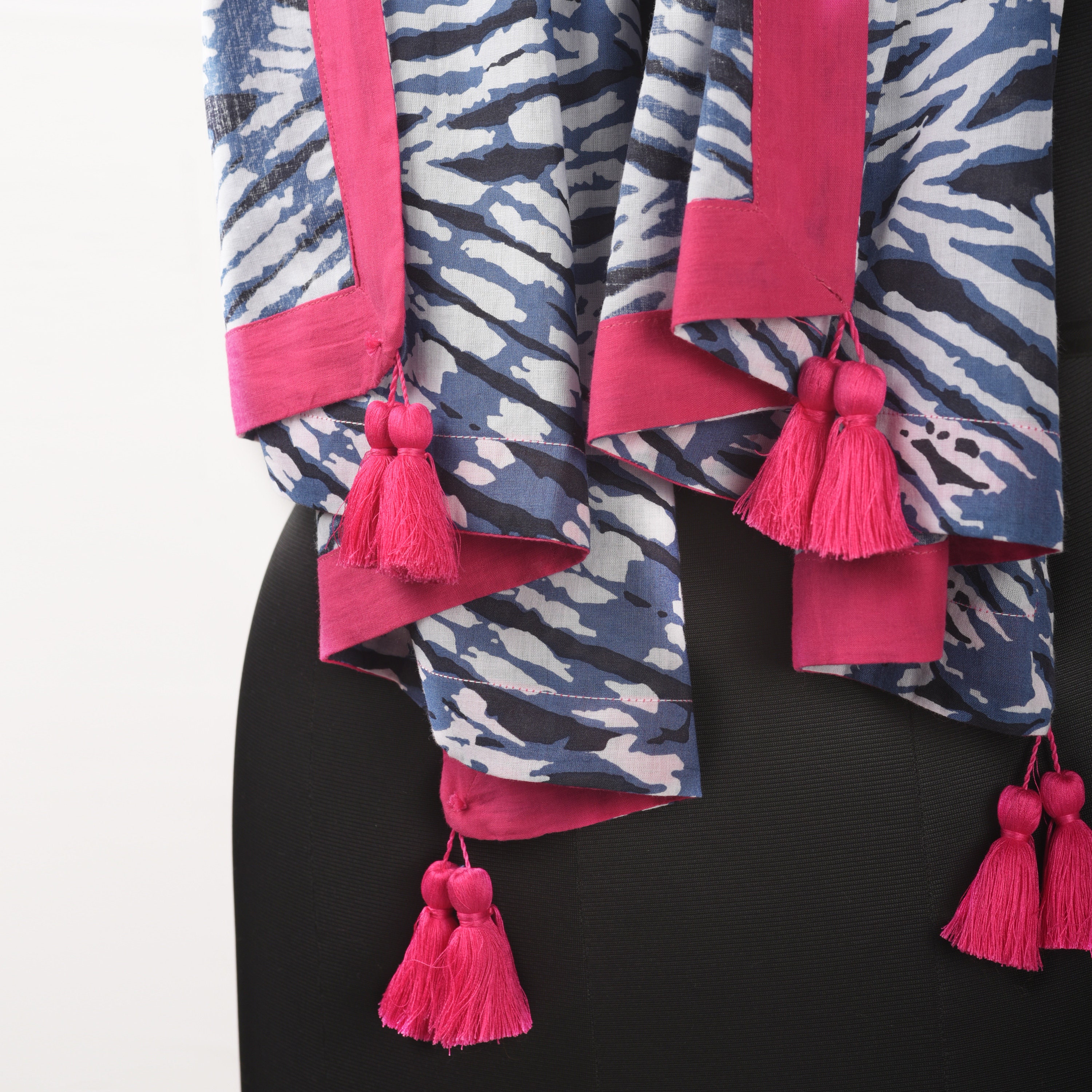 Blue Shibori print Summer Scarf Spring Scarf Gifts For Her | Etsy