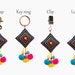 Set of 4 Multicolor Camel Key Ring, Tassel, Handmade, Boho Bag Charm ...