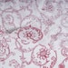 Sheer Printed Fabric Red Colour Victorian Swirl Pattern - Etsy