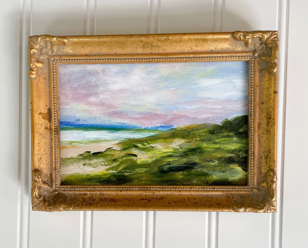 Coastal Landscape Art Print 4x6 Art Print Small Painting for Kitchen ...