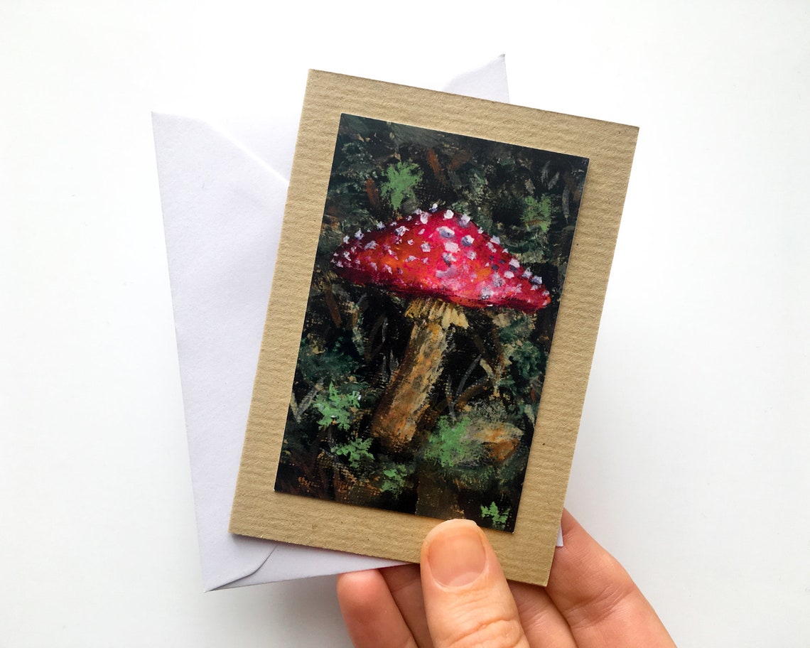 Blank Notecards Eco Friendly Little Note Cards Mushroom - Etsy UK