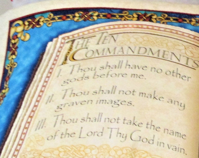 Ten Commandments Quilt for Table or Wall FREE SHIPPING - Etsy