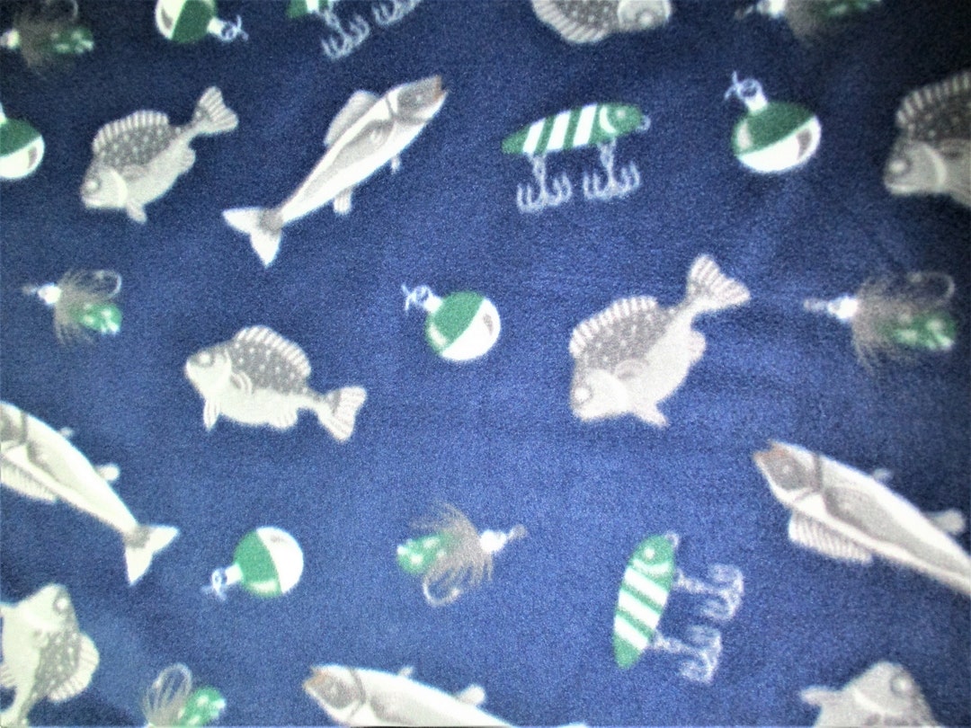 Fishing Lures Fish Fleece TWIN Blanket FREE SHIPPING - Etsy