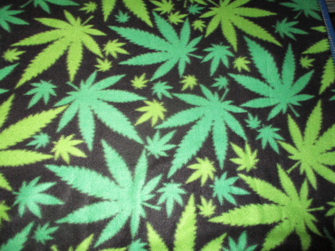 Marijuana Leaves Fleece Wrap or Table Runner - Etsy