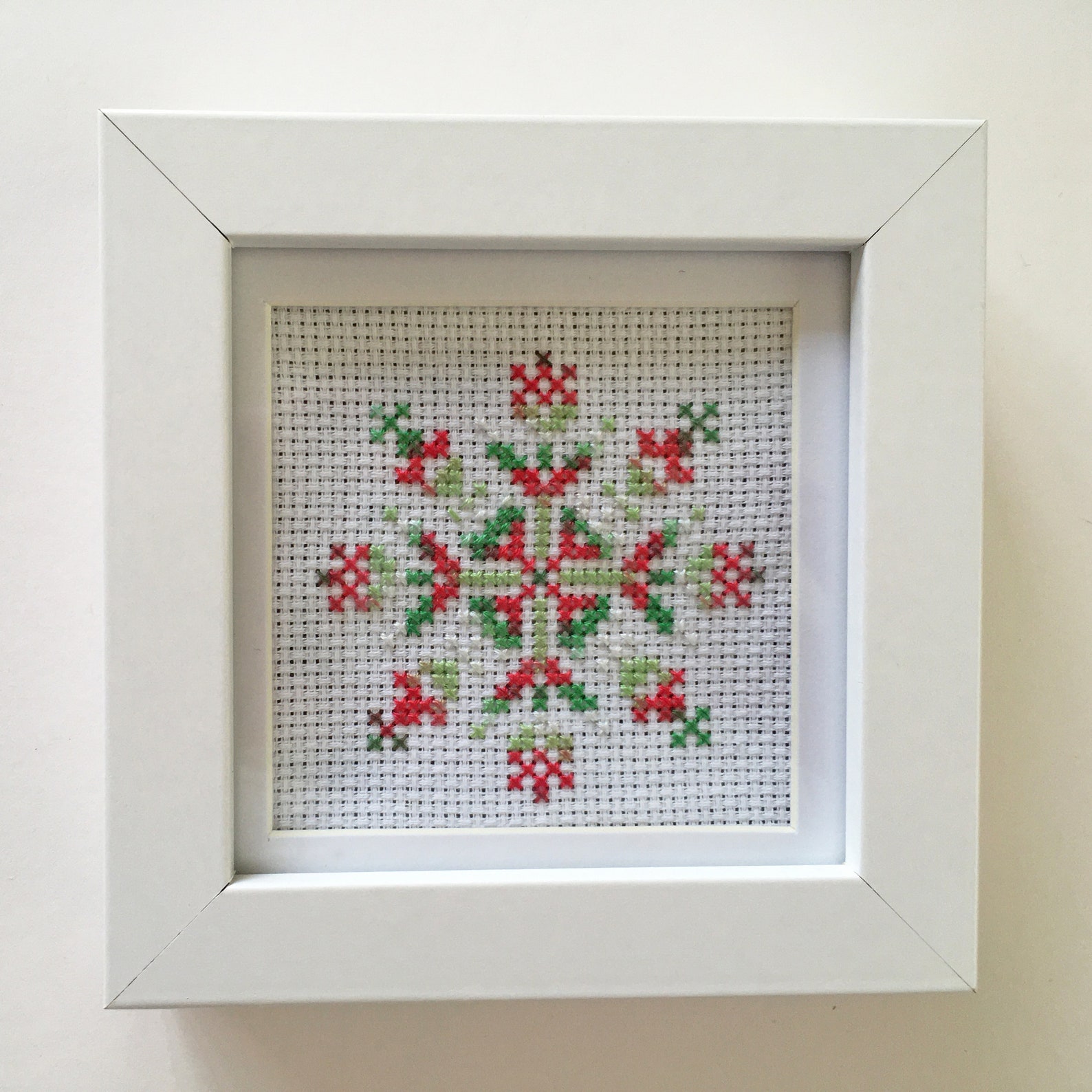Snowflake Cross Stitch Kit - Mini Snowflake Cross Stitch - Simple Cross ...