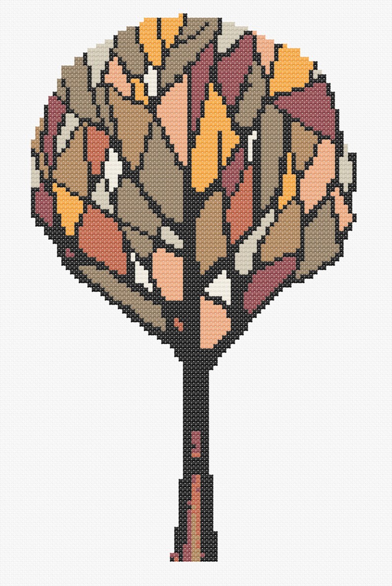 4 Seasons Tree Cross Stitch Pattern PDF - Set of Four ** Instant ...