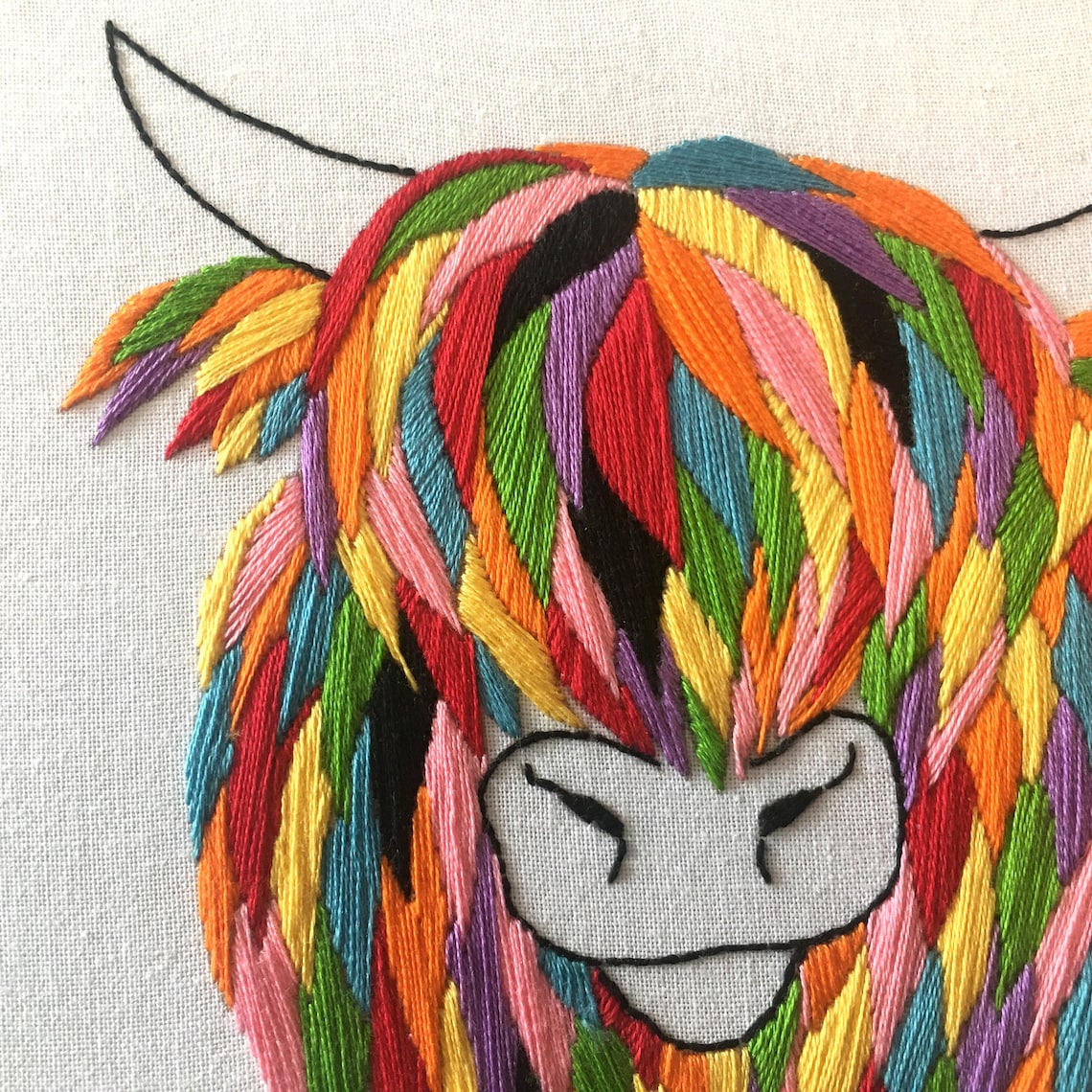 Embroidery Kit Highland Cow Embroidery Kit - Etsy UK