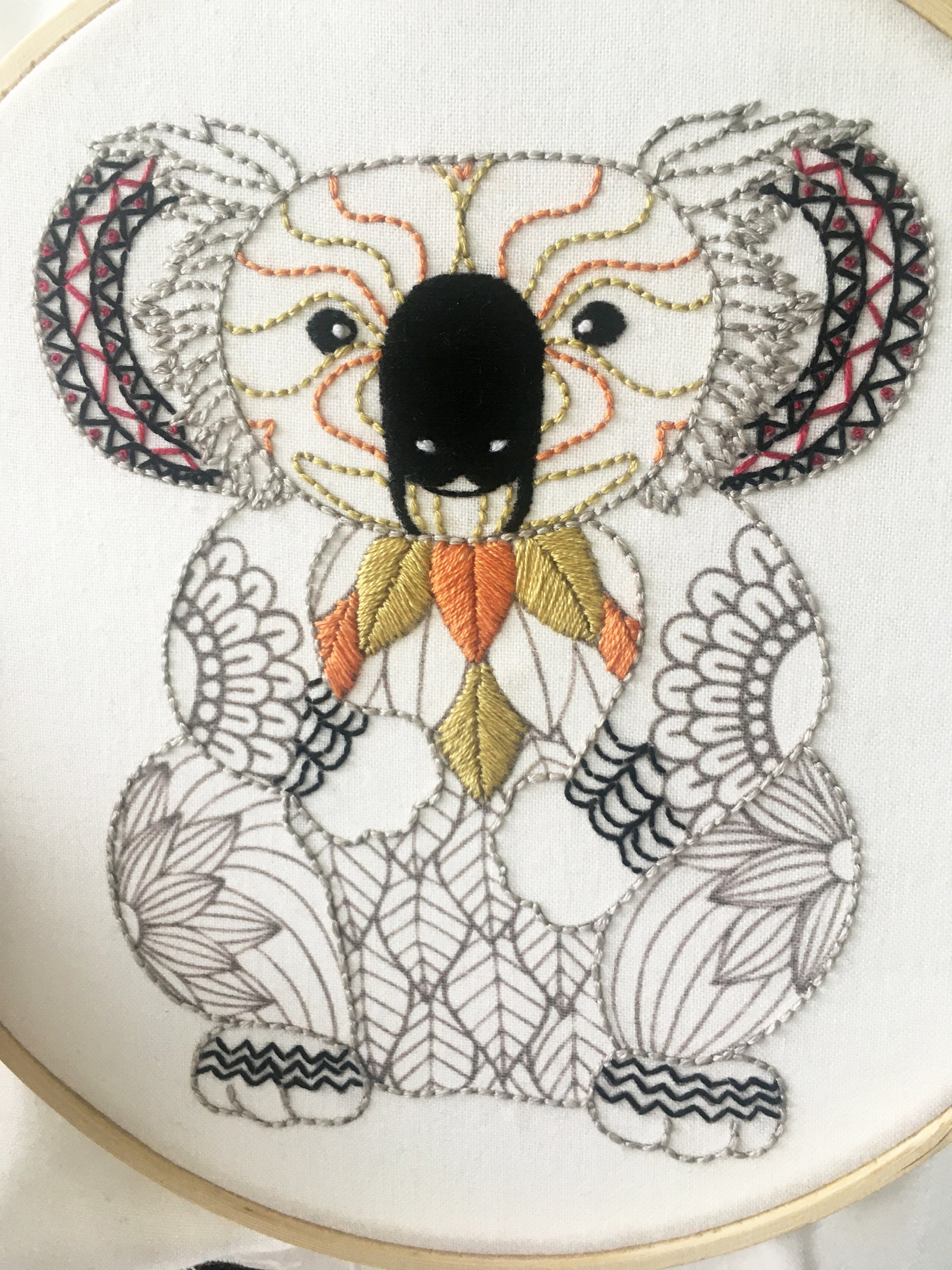 Embroidery Kit - Koala Embroidery Kit - Etsy