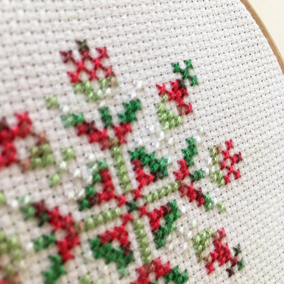 Snowflake Cross Stitch Kit - Mini Snowflake Cross Stitch - Simple Cross ...