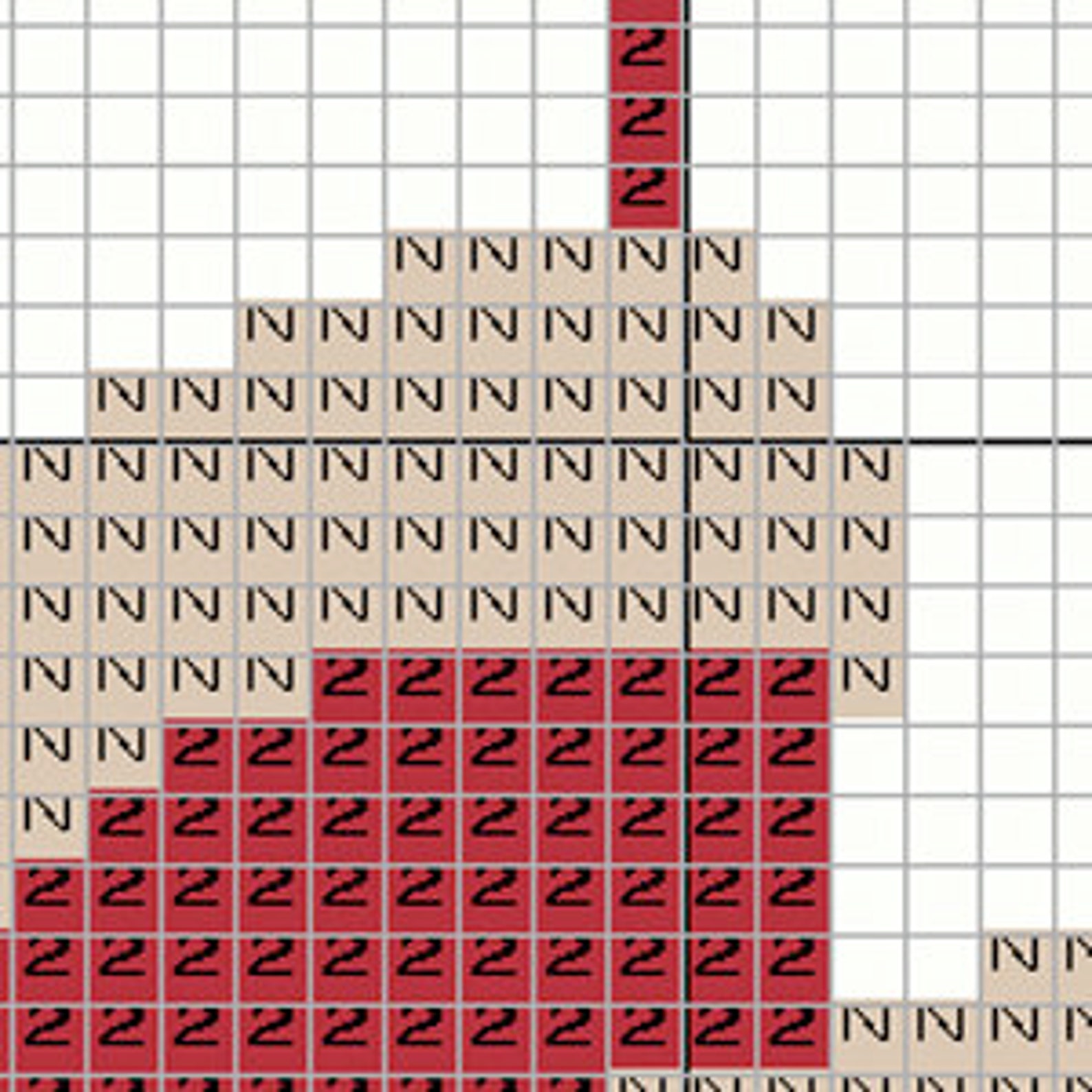 Traditional Cross Stitch Christmas Gift Tag Pattern PDF - Etsy