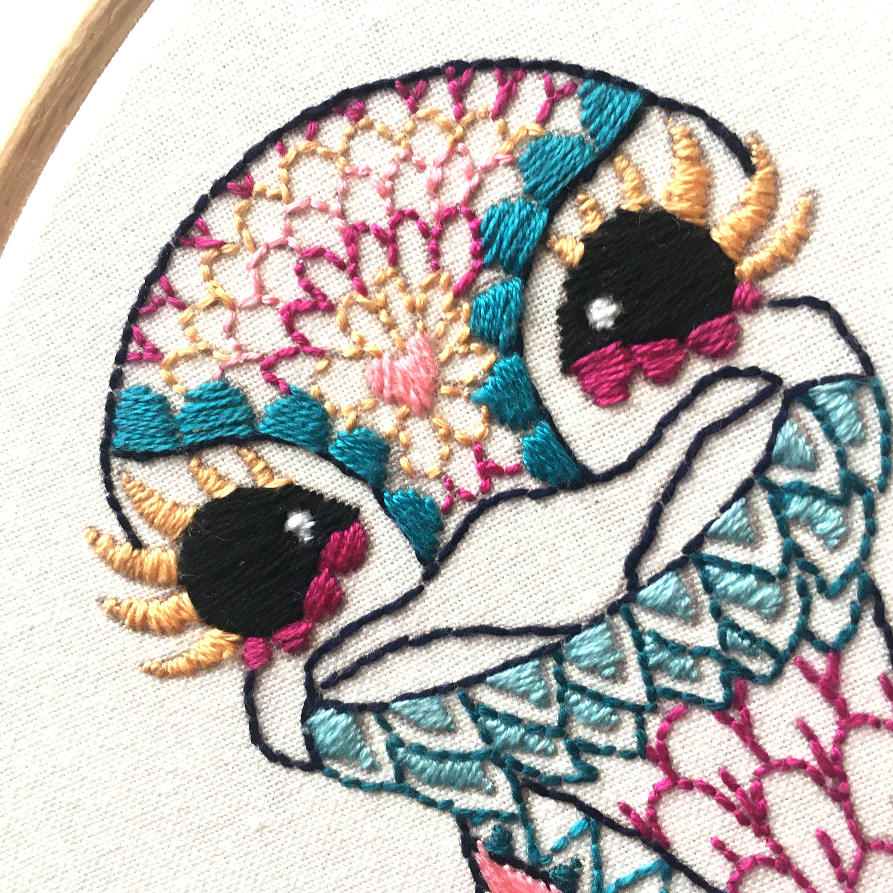 Embroidery Kit Ostrich Embroidery Kit | Etsy UK