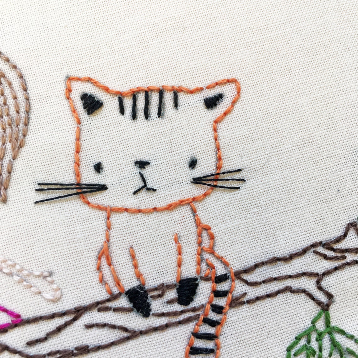 Embroidery Kit Me and Kitty Hand Embroidery | Etsy UK