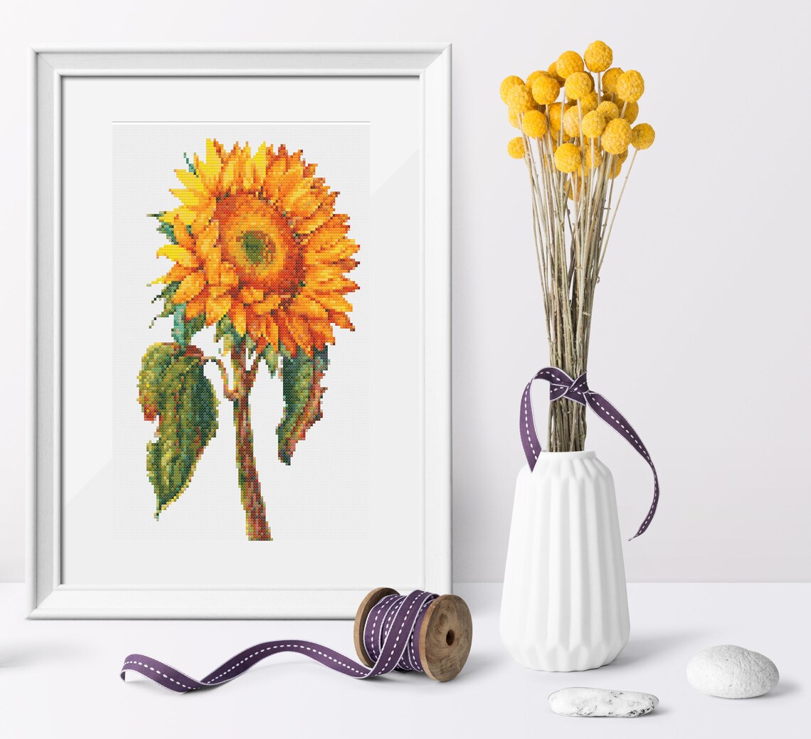 Sunflower Stitch Pattern PDF ** Instant Download ** - Etsy