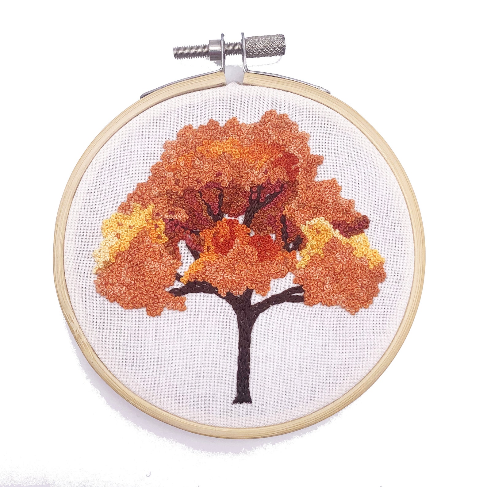 Embroidery Kit - Autumn Tree Embroidery Kit - Etsy