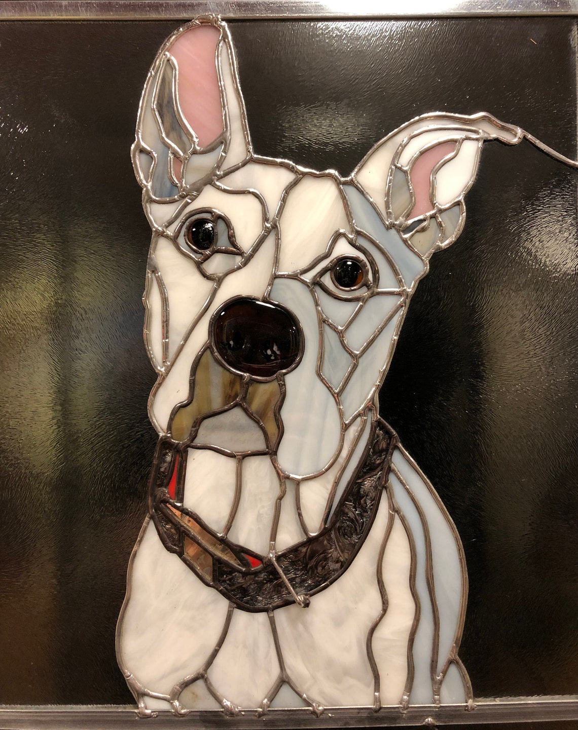 Custom Stained Glass Dog Portrait - Etsy