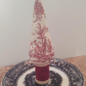 Red Toile Christmas Tree Thewarehouseshelf Tree Red Toile - Etsy