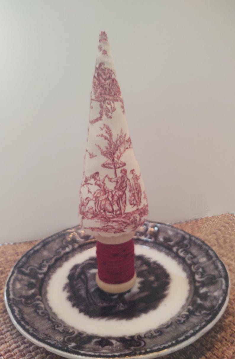 Red Toile Christmas Tree Thewarehouseshelf Tree Red Toile - Etsy