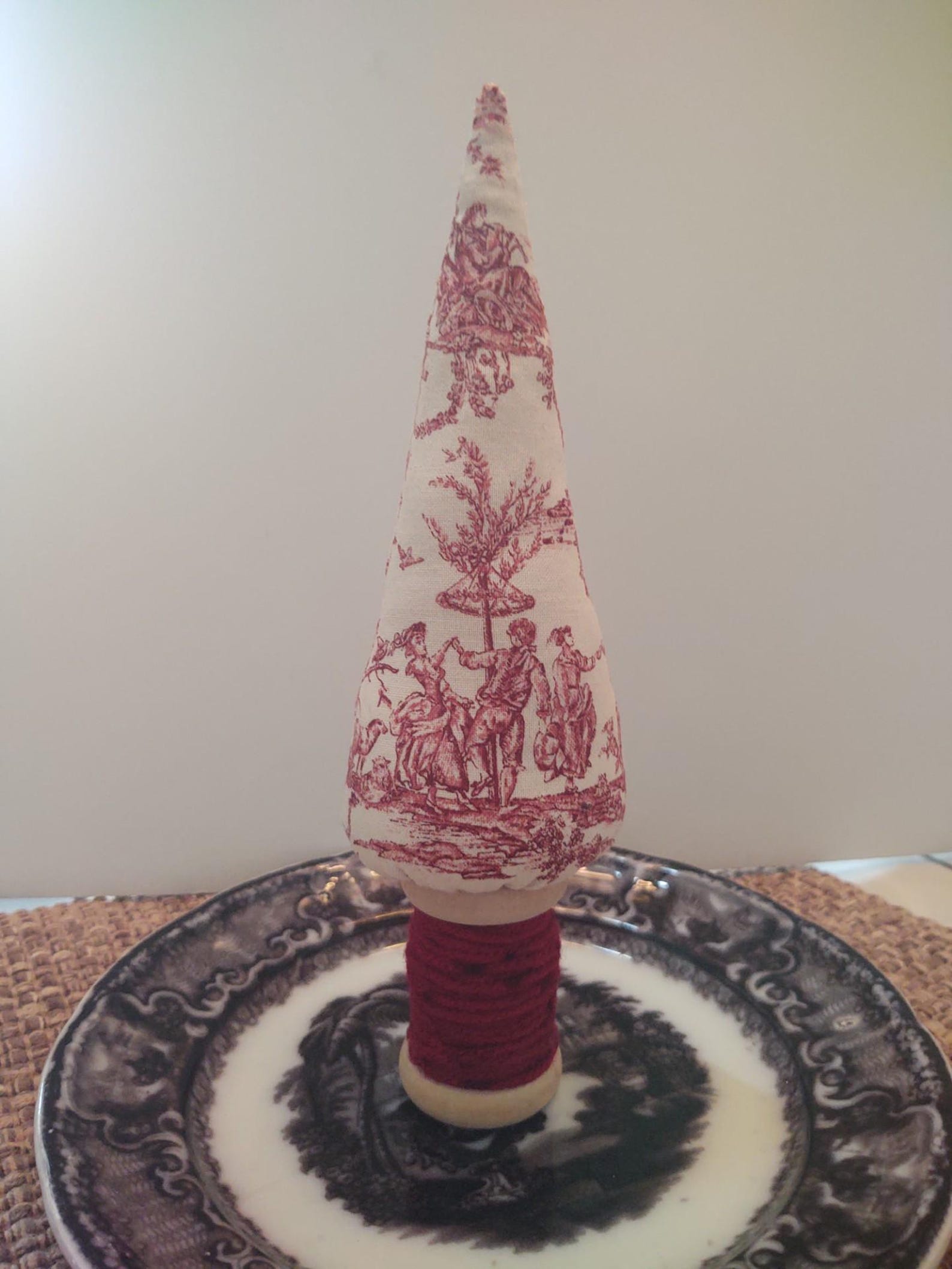 Red Toile Christmas Tree Thewarehouseshelf Tree Red Toile - Etsy
